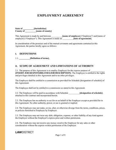 Company and Business Contract templates | Lawdistrict | Lawdistrict